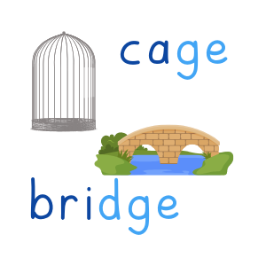 Lessons - Words with 'dge', 'ge', 'g'