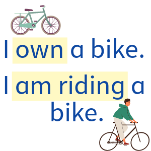 Übungen - Activity verbs and state verbs