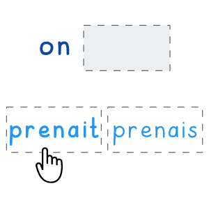 Exercices - Conjuguer le verbe prendre à l'imparfait