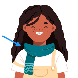 Übungen - Ich trage einen Schal.