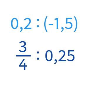 Übungen - Dividieren rationaler Zahlen