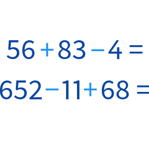 Ejercicios - Operaciones mixtas con números naturales